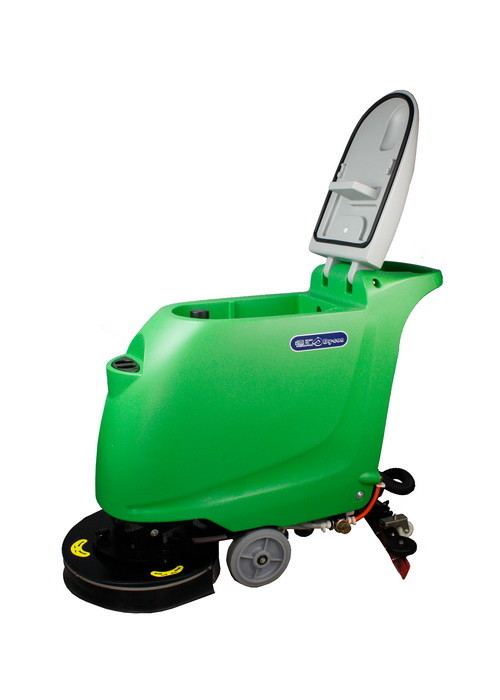 Mesin Beton Lantai Scrubber Drier Bertenaga Baterai Dengan Sikat Tunggal